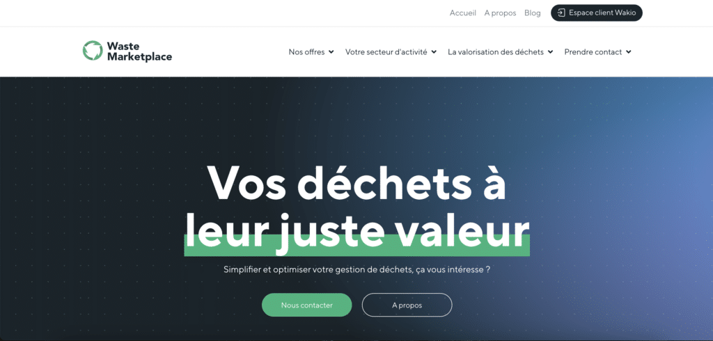 Waste Marketplace | Simplifier votre gestion de déchets